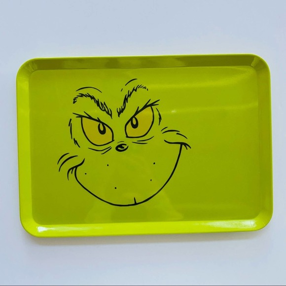 The Grinch | Holiday | The Grinch Grinch Face Christmas Serving Trays ...
